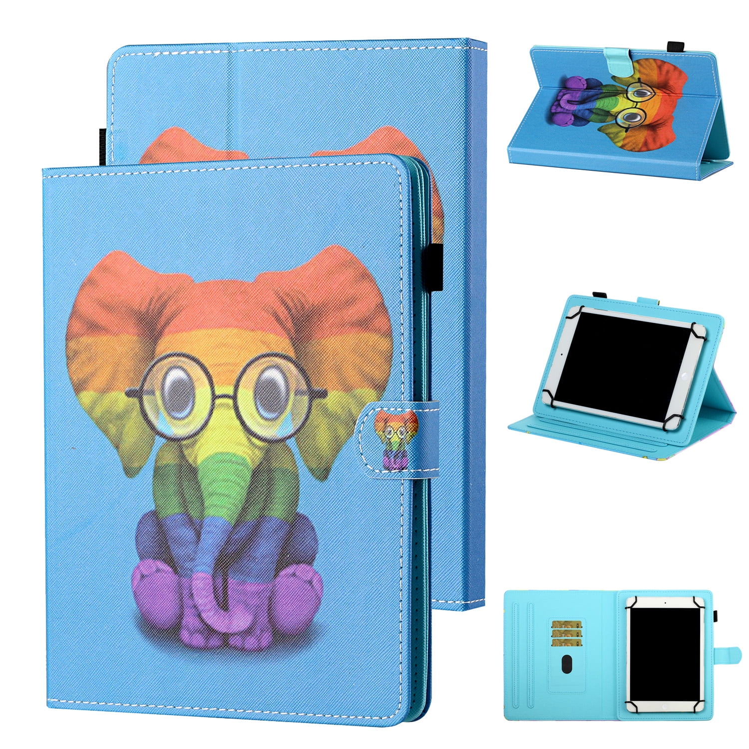Allytech Universal Case for 7 Inch Tablet, PU Leather Stand Slim Cute ...