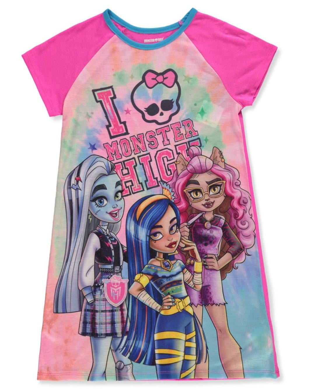 Monster High I Love MH Girls Nightgown Loungewear, Size: 4 - Walmart.com