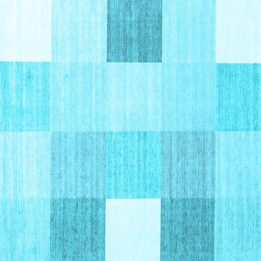 Ahgly Company Indoor Square Checkered Light Blue Modern Area Rugs, 6 ...