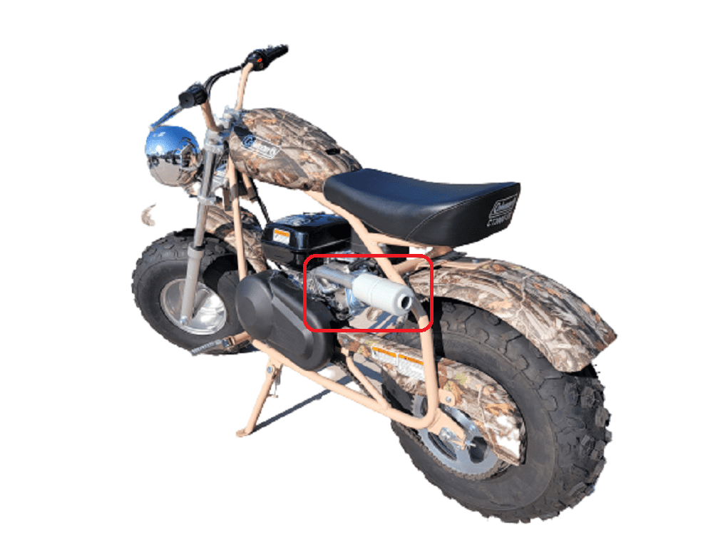 Buy Exhaust With Muffler for: Coleman Powersports CT200U 196cc/6.5HP ...