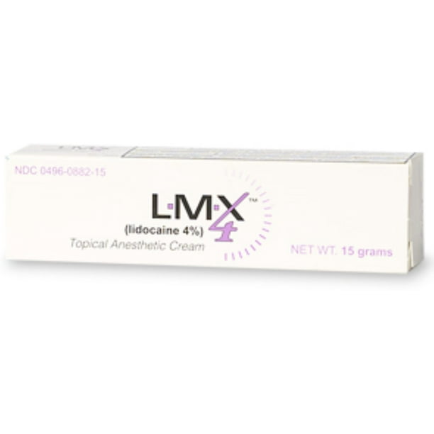 L.M.X.4 4% Lidocaine Topical Anesthetic Cream, 0.54 Oz. - Walmart.com ...