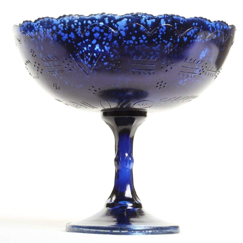 Koyal Wholesale 8-Inch Navy Blue Glass Compote Bowl Pedestal Flower ... Koyal Wholesale 8-Inch Navy Blue Glass Compote Bowl Pedestal Flower ...