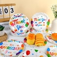 48Pcs Colorful We Appreciate You Paper Plates Thank You Party Supplies ...