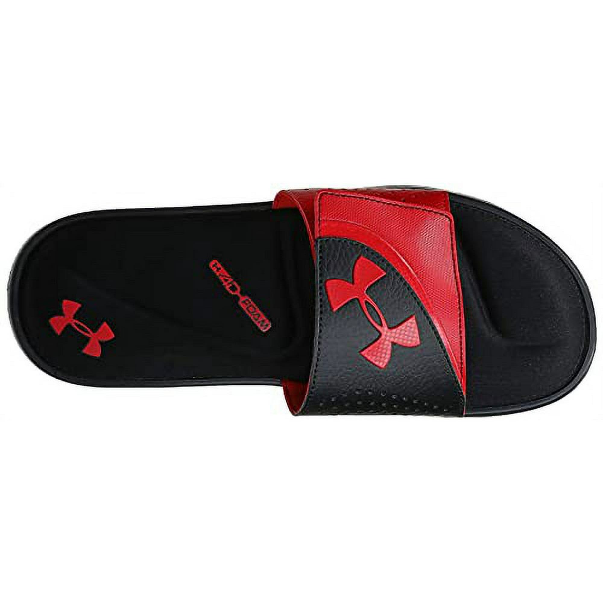 Red under armour sandals store