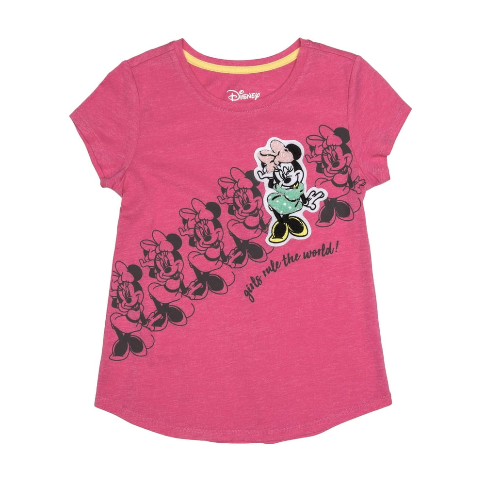 Minnie Mouse - Disney Minnie Mouse Rules Chenille Patch Graphic T-Shirt ...