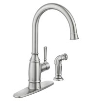 Moen 7425 Chateau Single Handle Kitchen Faucet - Spot Resist Stainless ...