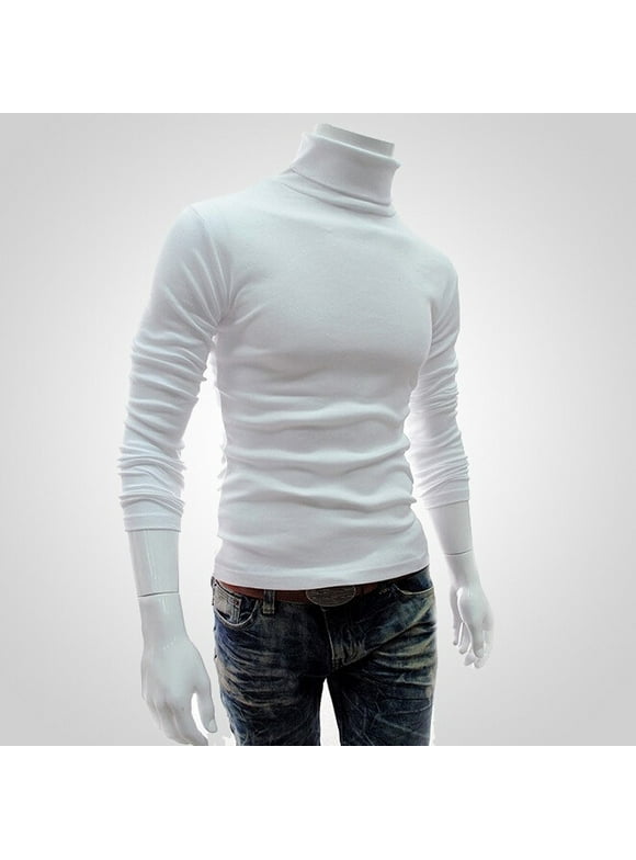White Turtleneck Mens