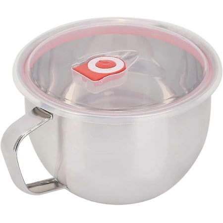 1300ml Soup Bowl With Locking Lid And Handle Portable Stainless Steel ...