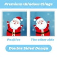 214 pcs Christmas Window Clings Double-Sided White Xmas Snowdrop ...