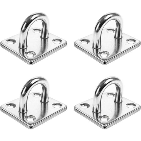 SHARKDOOK 4 Pcs Eyelet Plate 6mm Stainless Steel Marine Eyelet 304 ...
