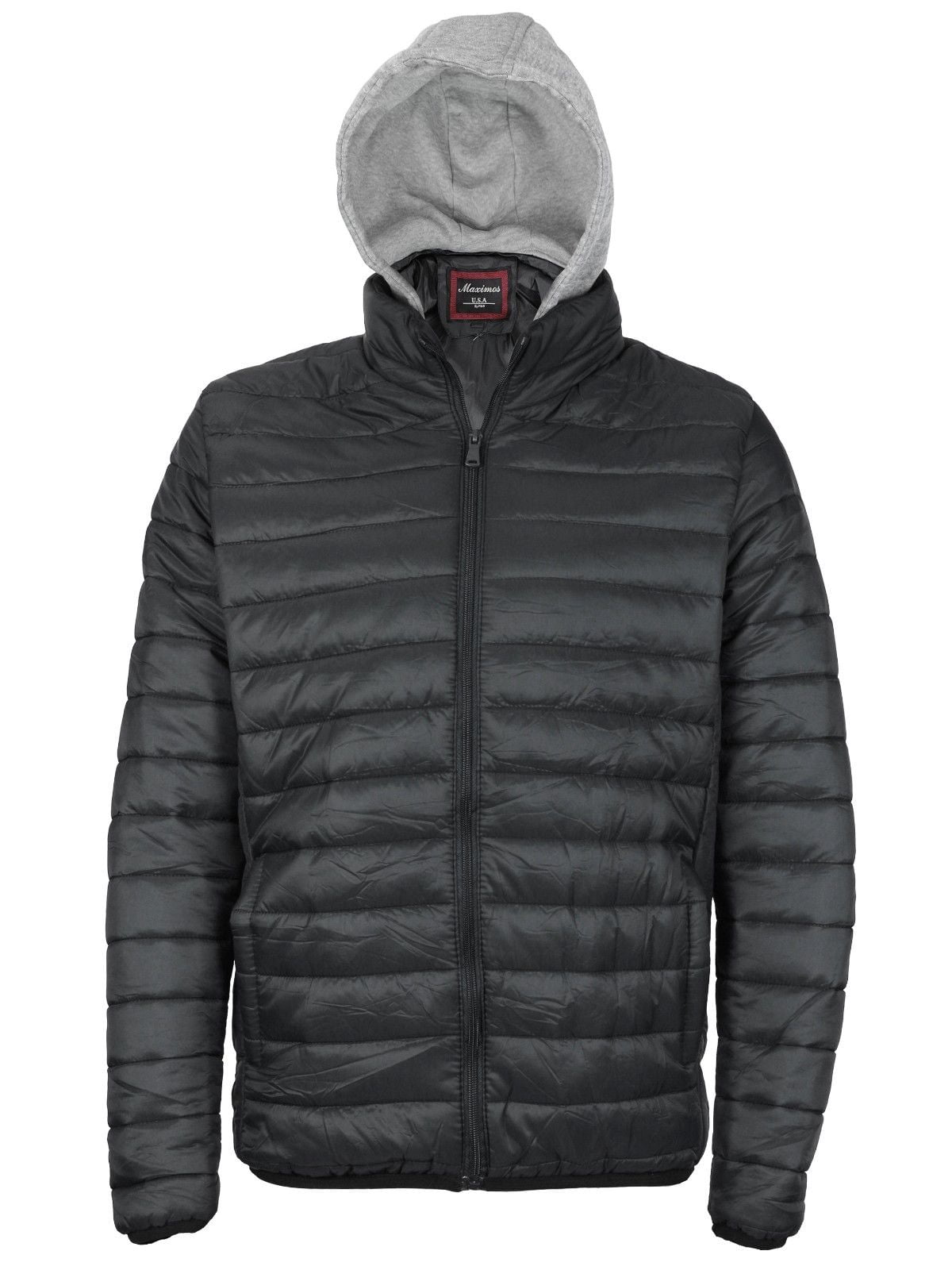 Maximos Men’s Slim Fit Lightweight Zip Insulated Packable Puffer Hooded ...