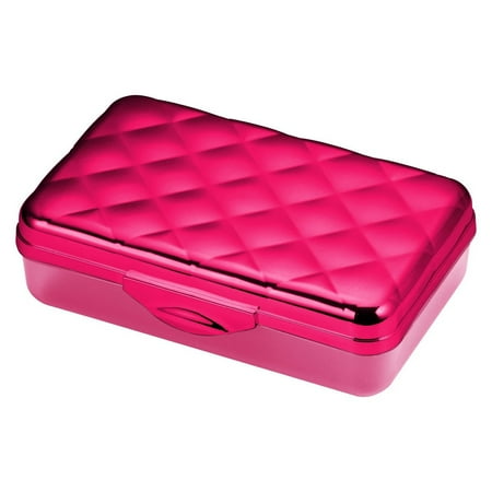 Quilted Metallic Pencil Box Pink - It's Academic | Walmart Canada