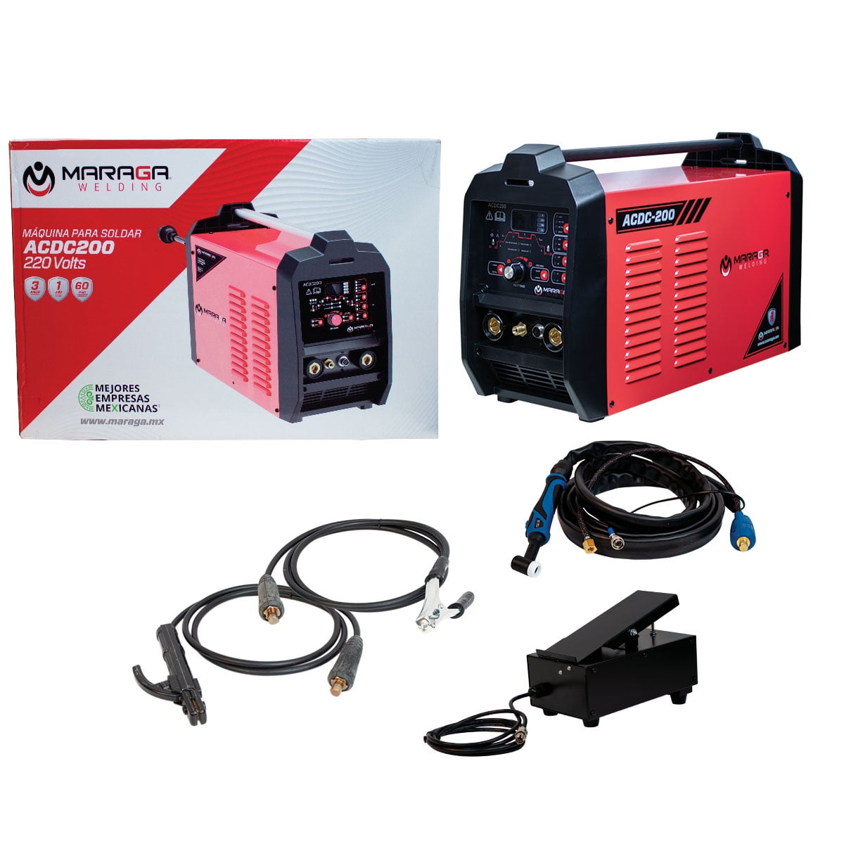 Soldadora Inversora 200 Amp MARAGA, Alta frecuencia TIG, 220V | Bodega Aurrera en línea