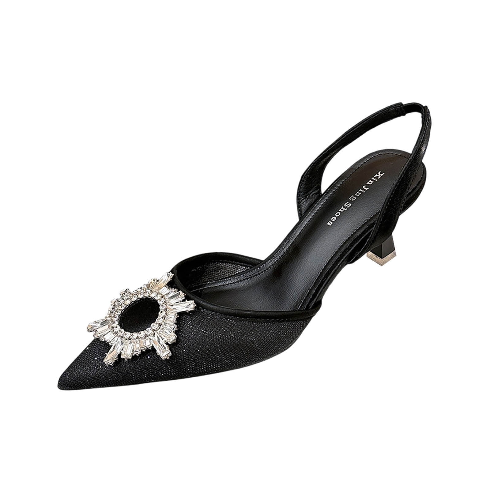 Click here for Wensltd Womens Pointed Toe Stiletto Heels Slingbac... prices