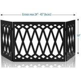 Wooden Z Shape Tri-Fold Pet Gate for Doorways and Stairs - Safety Dog ...
