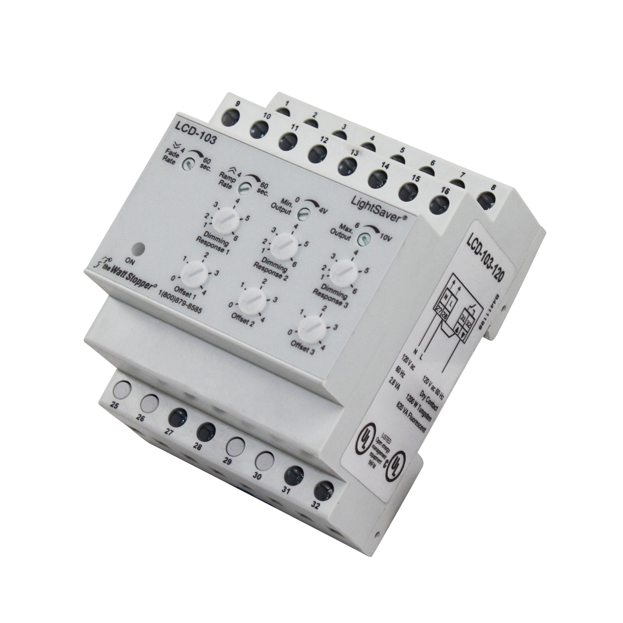 Watt Stopper Lcd-103-120 Light Saver Dimmer Controller - Walmart.com