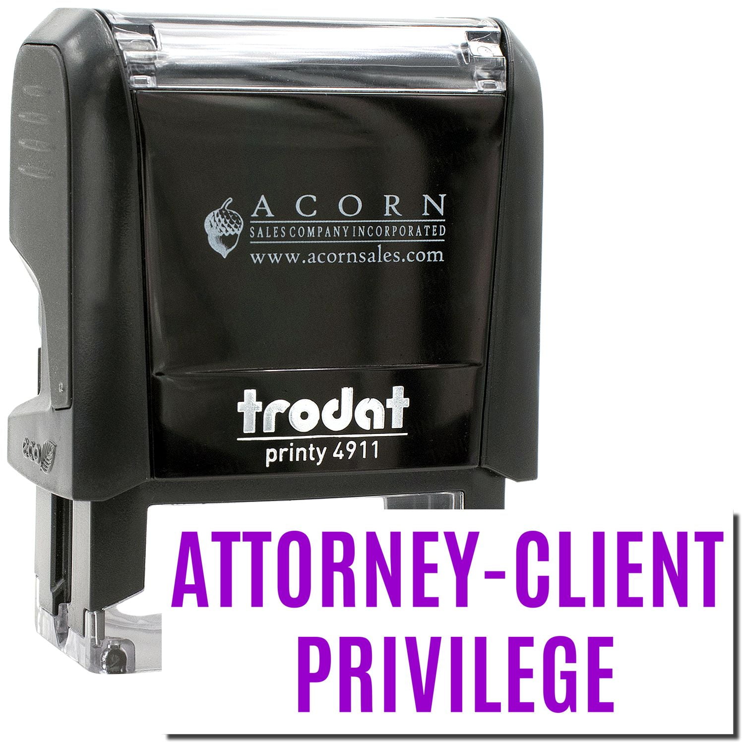 Self-Inking Attorney-Client Privilege Stamp, Trodat Printy 4911, Press ...