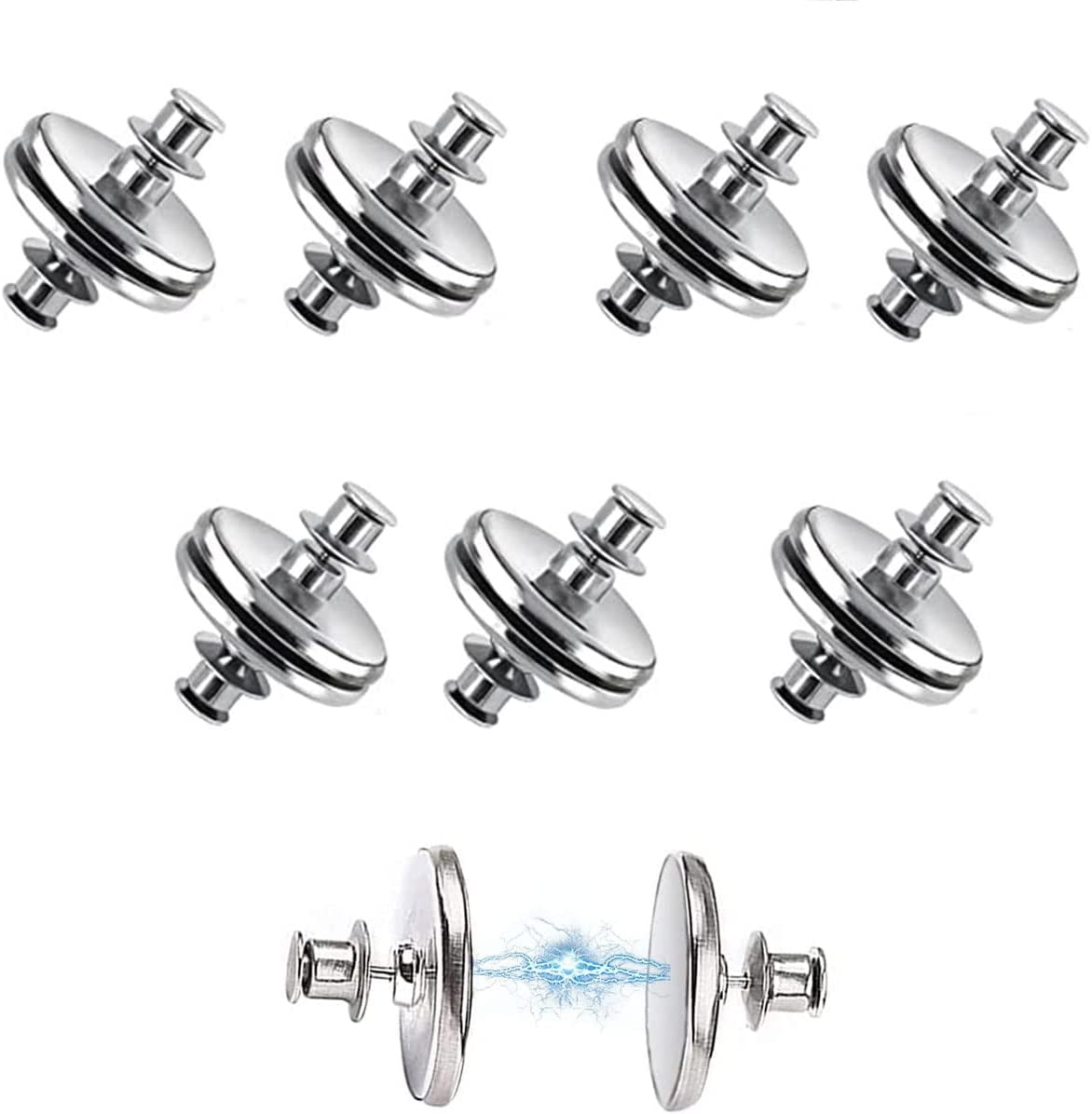 8 Pairs Curtain Magnets Closure with Tack Curtain Weights Magnets ...