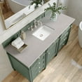 James Martin Vanities 650-V60s-3Esr Brittany 60" Single Basin Poplar ...