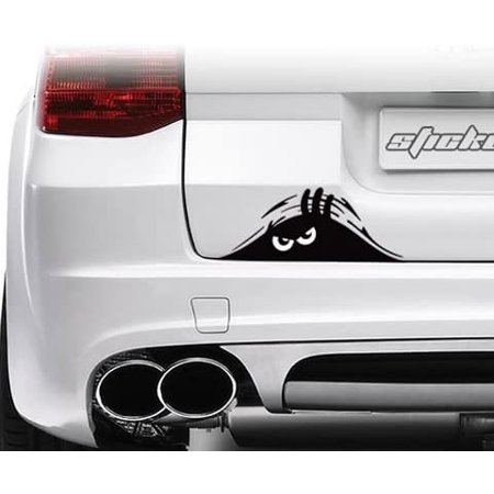 Xizioo 1 X Peek-a-boo Monster Scary Eyes Car Sticker (Theft, Black ...
