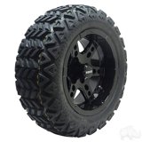 Red Hawk RHOX RX262, Black w/ Center Cap, 14x7 ET-25 - TIR-RX262 ...