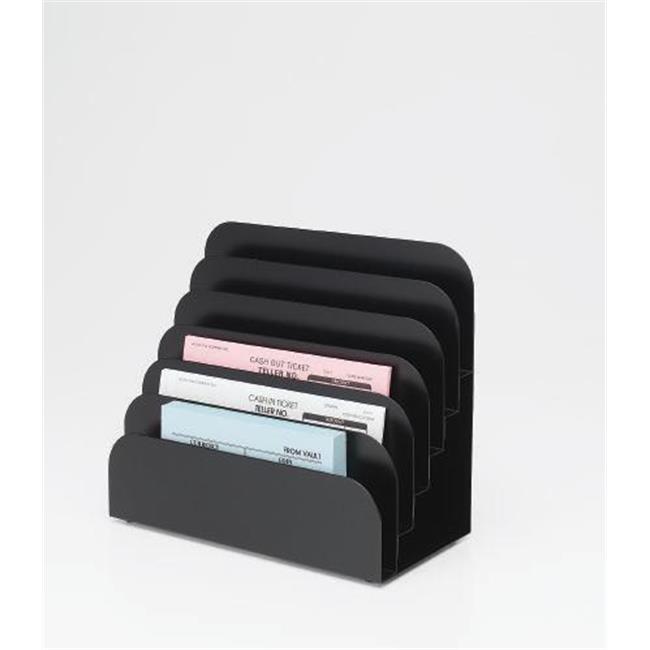 Steel Cashier Pad Rack - 6 Pocket - Black - Walmart.com
