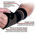 Wekvgz Wrist Support Sleeves,Copper Infused Wrist Compression Sleeve ...