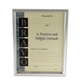 Universal Plastic Document Frame, for 8.5 x 11, Easel Back, Metallic ...