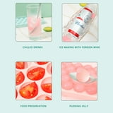 Vikakiooze Round Ice Box Ice Mold Plastic With Cover Ice Ball Ice Maker ...