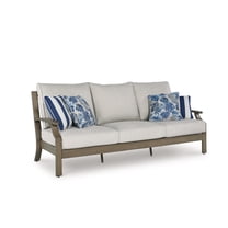 Signature Design by Ashley Rainier Ranch Brown Outdoor Sofa with ...