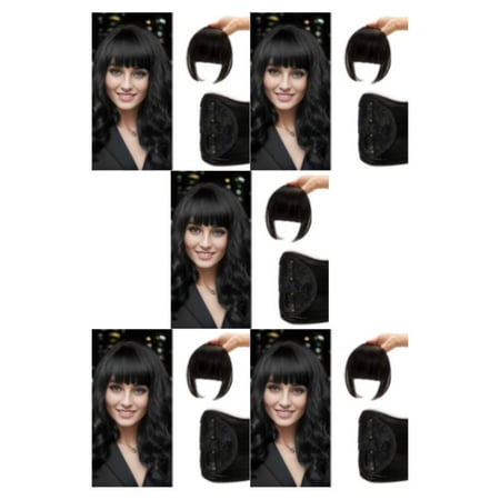 freestylehome Black DIY Hairstyle Effortlessly With Clip In Fringe Air ...