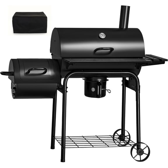 BBQ Smoker with Dual Layers | For Outdoor Camping and Backyard Cooking ...