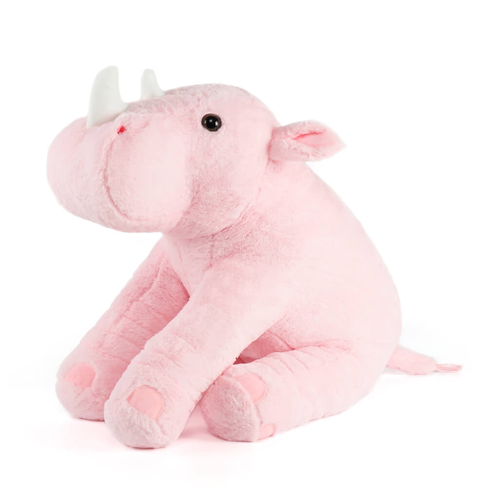 Tezituor Rhino Stuffed Animal Plush Toy 24inch Cute Soft Gifts for Kids ...