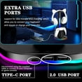 PS5 Controller Charging Station with Headphone Stand, with RGB light ...