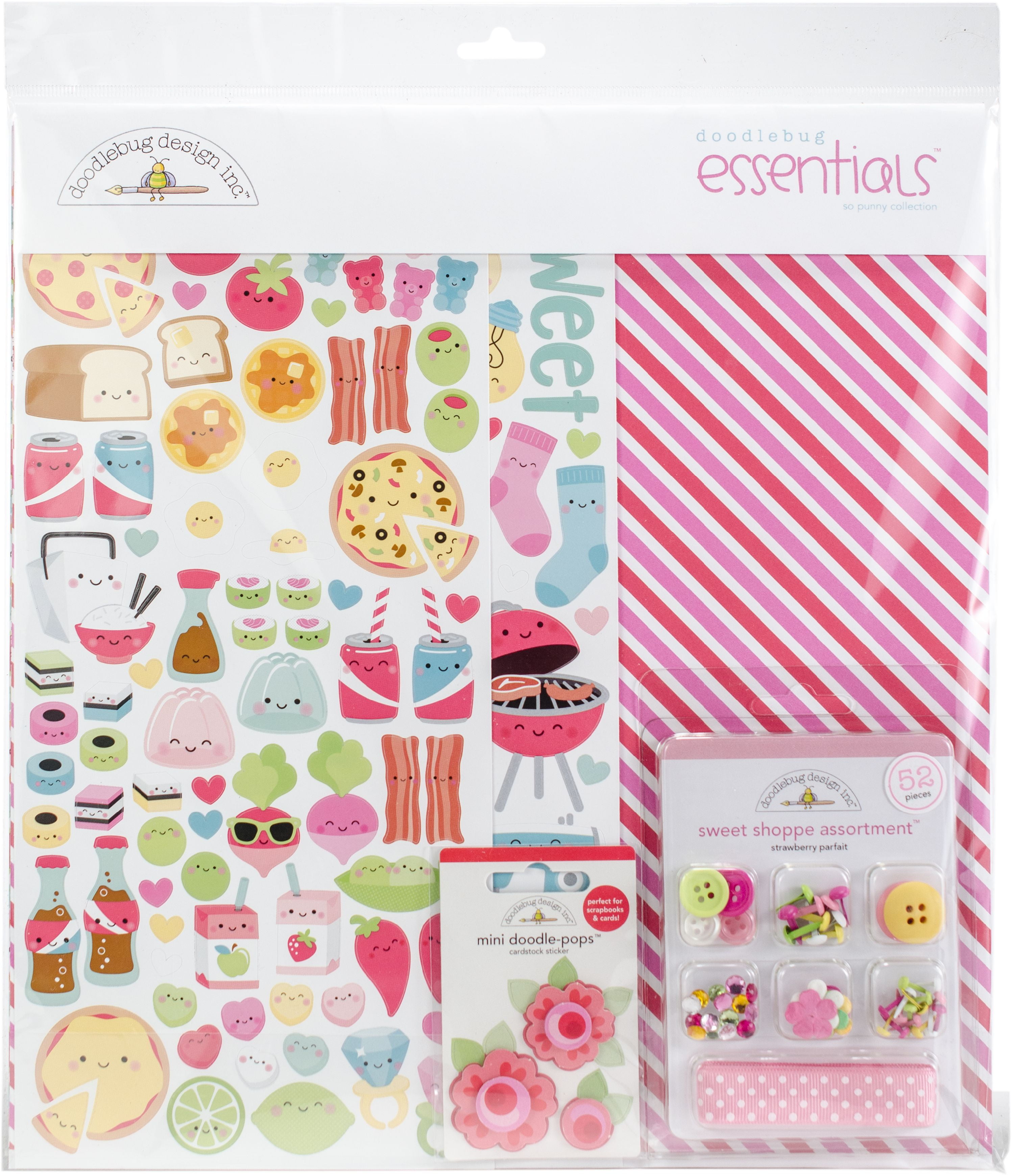 Doodlebug Essentials Page Kit 12"X12"-So Punny - Walmart.com