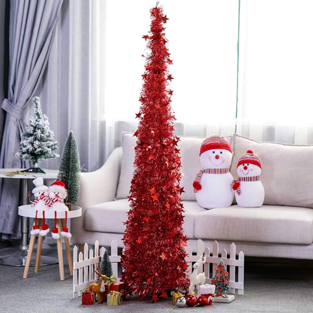 Click here for Grm 4ft Collapsible Tinsel Xmas Trees With Plump S... prices