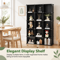 Black 12-Cube Storage Organizer Cabinet For Closet Bedroom Living Room ...