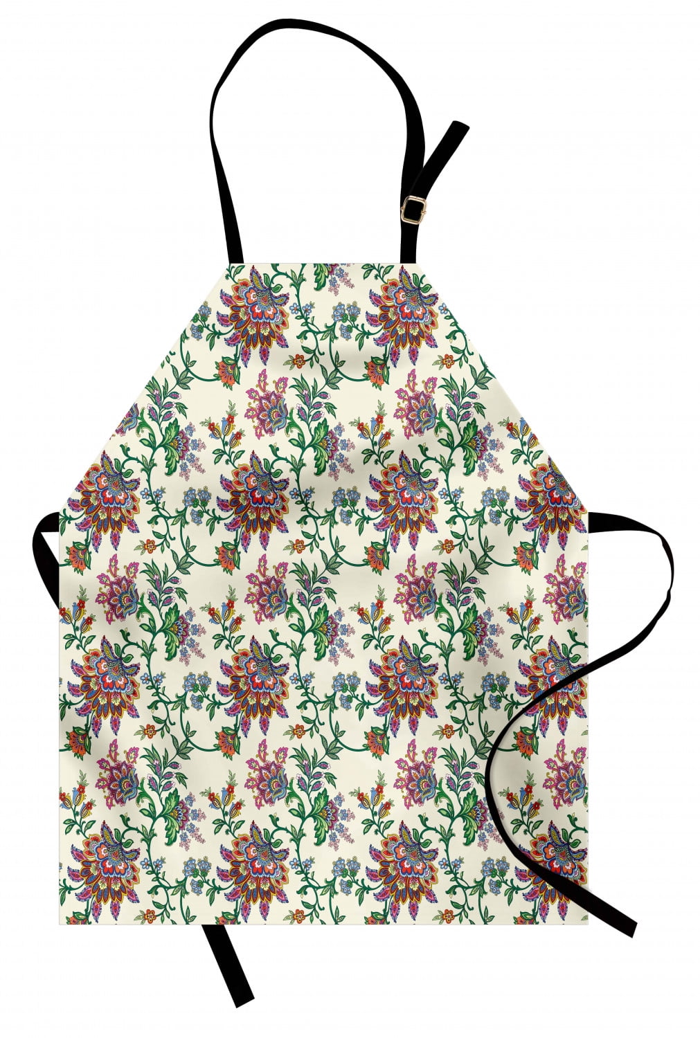Bohemian Apron Retro Colorful Ethnic Flowers Pattern Exquisite Blooms ...