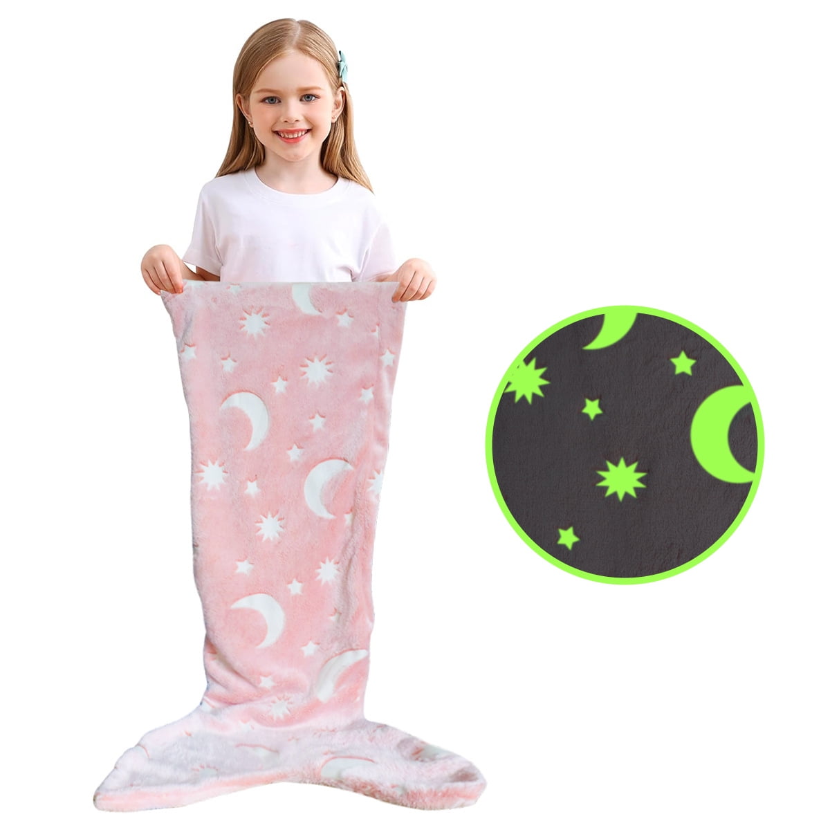 Click here for Unbranded Glow In The Dark Mermaid Tail Blanket Fo... prices