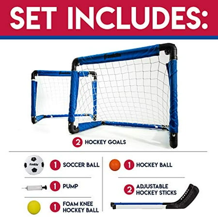 Franklin Sports Indoor Mini Goal Sports Set - 3 in 1 Kids Indoor Goal ...