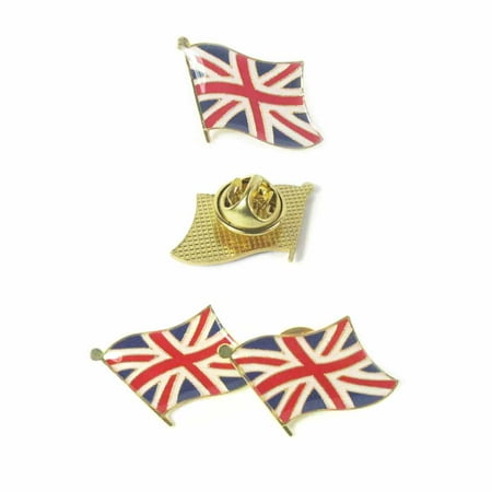 AllTopBargains - 3 Pc UK British Flag Lapel Pin Great Britain England ...