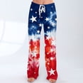 Bbyeadc Women's Pants Independence Day 1776-2026 Multi-Color Star Print ...