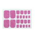 Woaiqiana Nail Patch Summer Foot Nail Stickers, Toe Nail Art Glitter ...