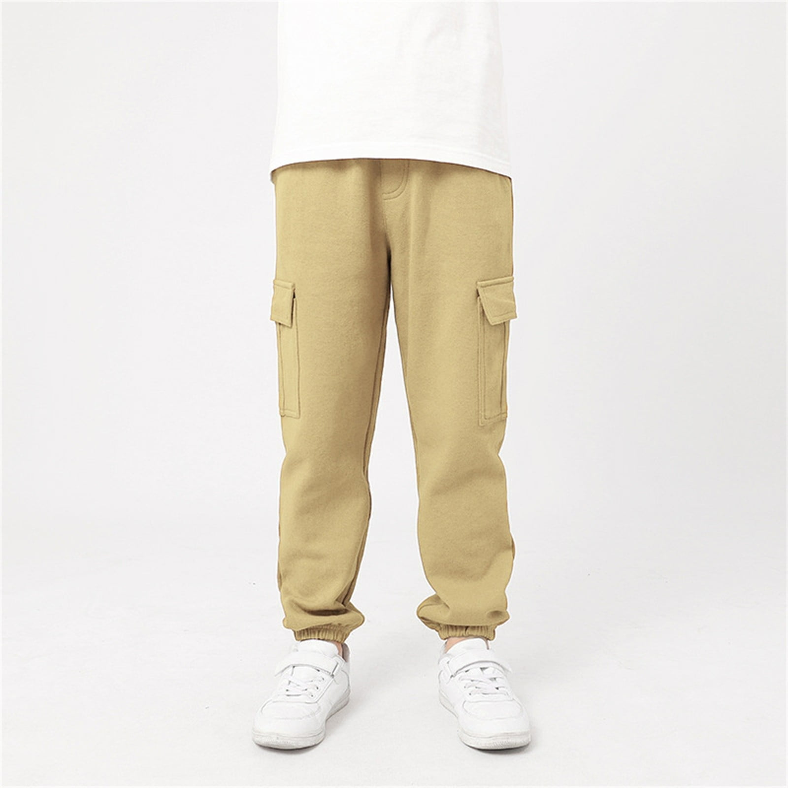 Click here for Amzcrzy Boys Pants 5-13 Years Baggy Solid Color El... prices