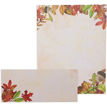 Splash of Harvest Halloween Letter Papers - Fall letter papers are 8-1/ ...