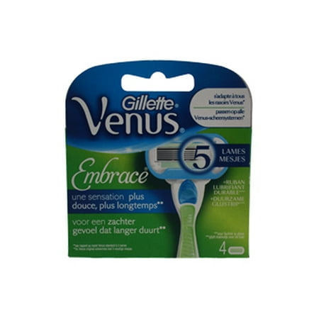 Venus Embrace Razor Blade by Gillette for Women - 4 Count Razor Blade ...
