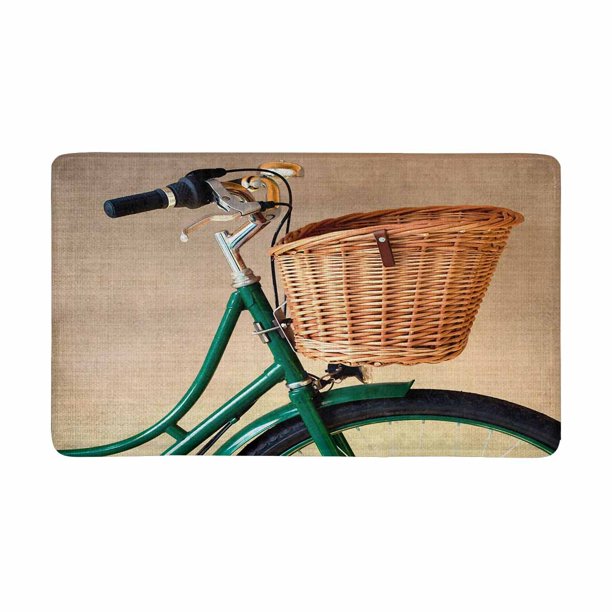 MKHERT Vintage Bicycle Bike Doormat Rug Home Decor Floor Mat Bath Mat ...