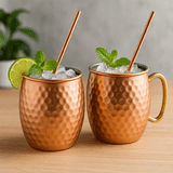 Modern Home 100% Solid Copper Moscow Mule Straws, Handmade in India ...