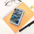 Blue Flowers Butterflies Clouds Crystals Trifold Wallets Card Holders ...