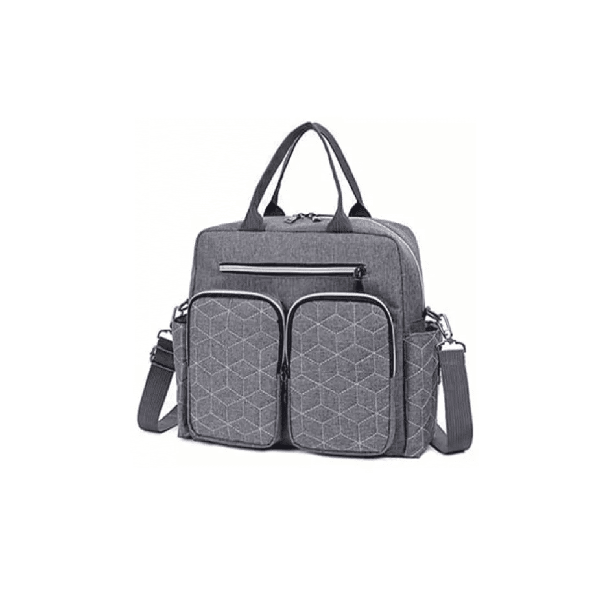 Mochila Moderna para Viaje y Mamá LAB.G Pañalera Multifuncional Gris ...